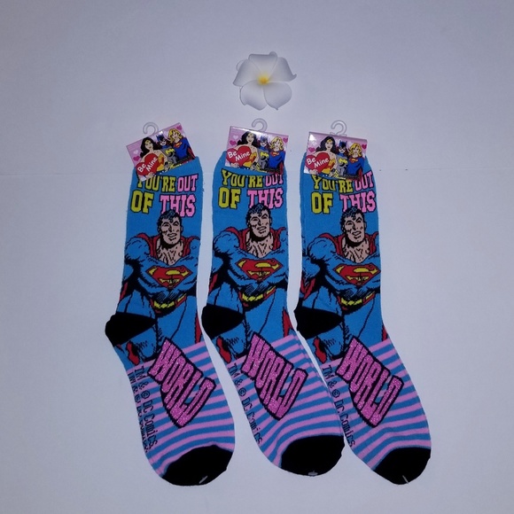 Comic | Accessories | Superman Comic Socks | Poshmark